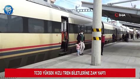 TCDD Yüksek Hızlı Tren biletlerine zam yaptı Dailymotion Video