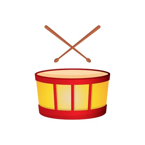 Tambor vector ilustración instrumento musical Vector Premium