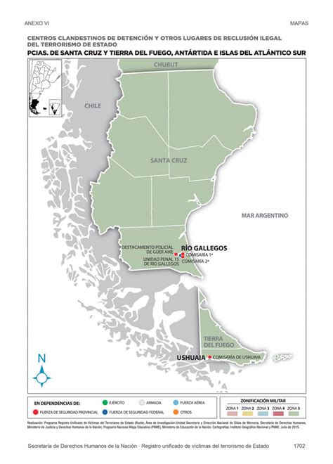 Mapas de centros clandestinos de detención CCD y hechos represivos