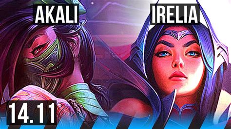 AKALI Vs IRELIA MID 68 Winrate Legendary 19 3 7 TR Diamond