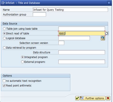 using abap coding in sap standard query