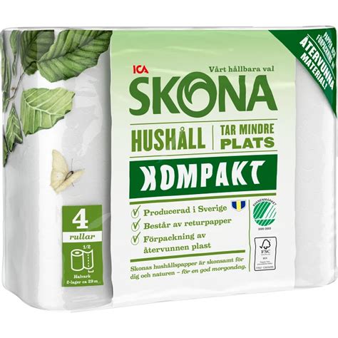 Hushållspapper Kompakt 4 p ICA Skona Handla mat online från din