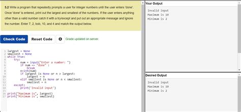Write A Program That Repeatedly Prompts A User For Integer Numbers