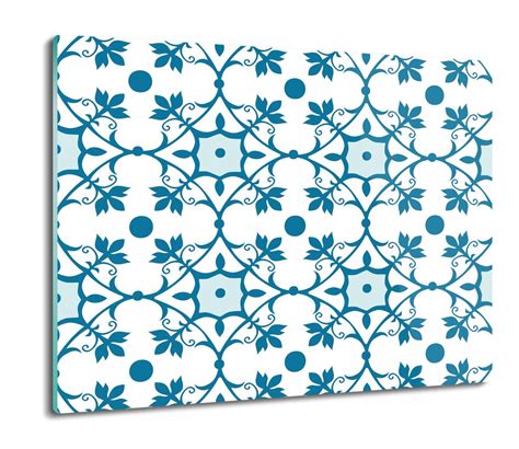 szklana deska splashback Mozaika kwiaty wzór 60x52 ArtprintCave