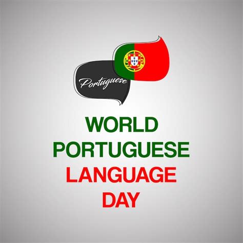 Vector grátis ilustração do dia mundial da língua portuguesa Vetor