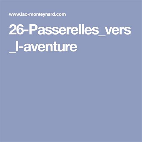 26 Passerelles Vers L Aventure Ios Messenger