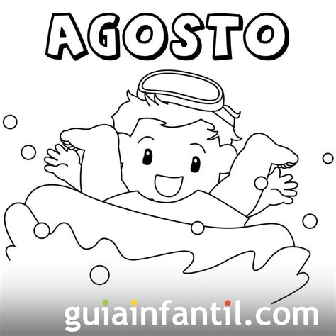 Mes De Agosto De 2016 Para Colorear