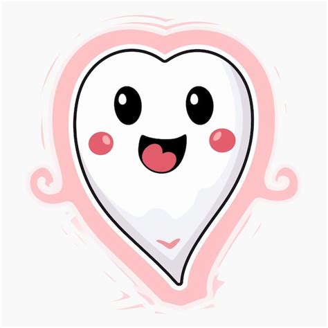 Premium AI Image A Heart With A Toothbrush In It And A Pink Heart