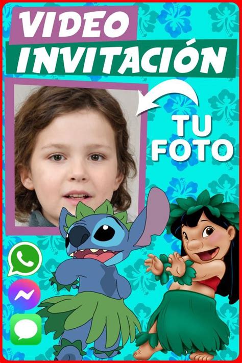 15 Invitaciones De Stitch Lilo Y Stitch Gratis Free Para Editar