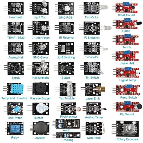 KIT DE SENSORES ARDUINO 37PCS Tettsa Tienda