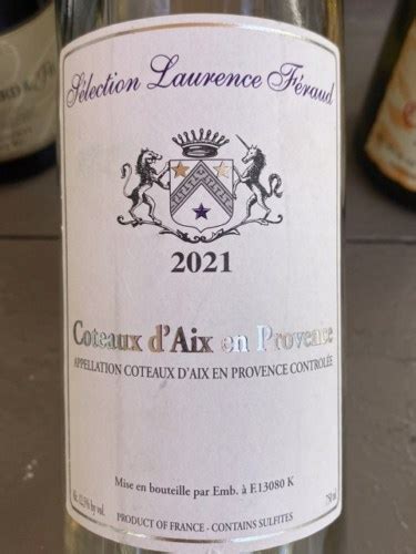 Sélection Laurence Féraud Coteaux dAix en Provence Rosé Vivino US