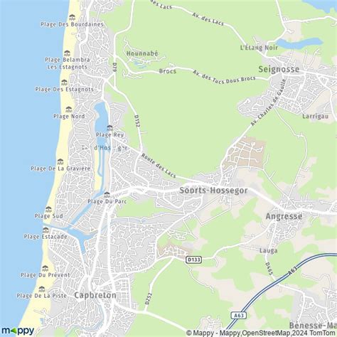 Plan Soorts Hossegor Carte De Soorts Hossegor 40150 Et Infos Pratiques