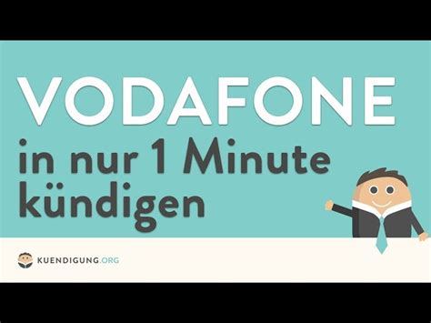Vodafone Kündigung Direkt Zum Ausdrucken So Geht s Einfach Schnell