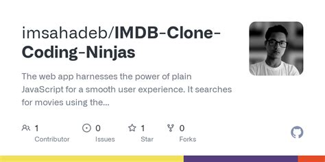 GitHub Imsahadeb IMDB Clone Coding Ninjas The Web App Harnesses The