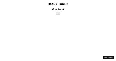 Redux Toolkit Counter Codesandbox