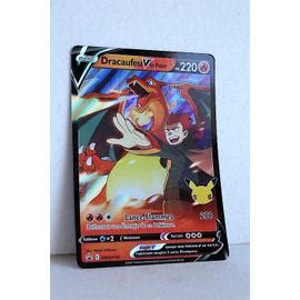 Carte Pokémon Géante Dracaufeu V de Peter SWSH133 Jumbo Célébrations 25