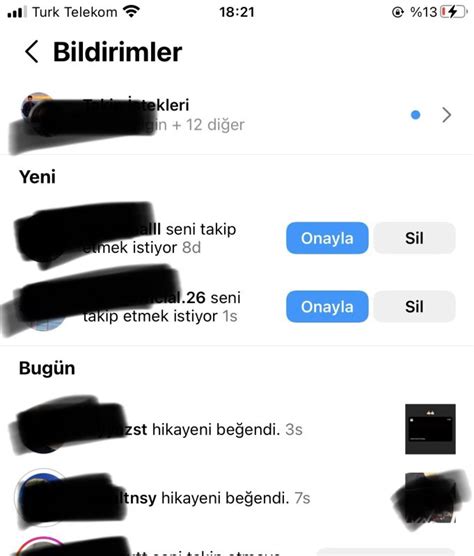 İnstagram Bildirimlerde mobil web entegrasyon sorunu Test Relic