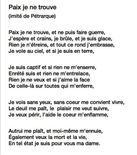 Poeme Du 18eme Siecle