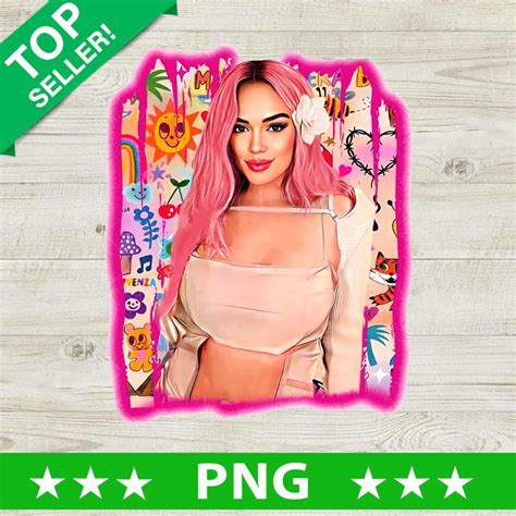 Karol G Manana Sera PNG Bichota Pink Hair Sublimation Transfer PNG