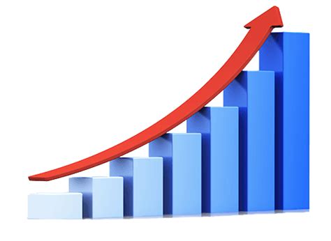 Gráfico de Crecimiento Azul PNG transparente StickPNG