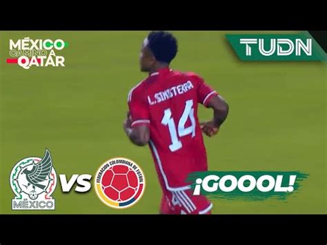 Goles de Colombia vs México hoy por partido amistoso internacional en