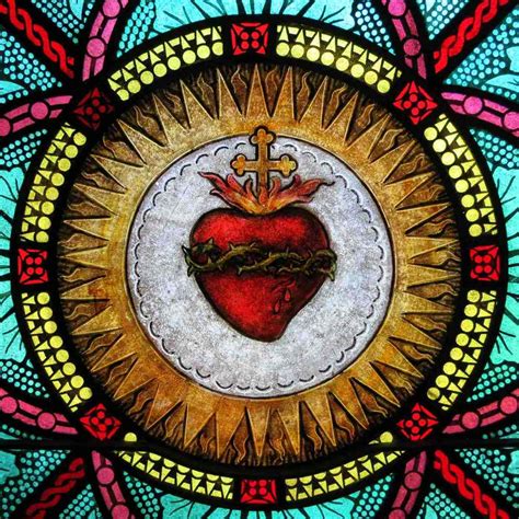Lienzo Tela Sagrado Corazón De Jesús 50 X 50 Cm Arte Sacro 700 00