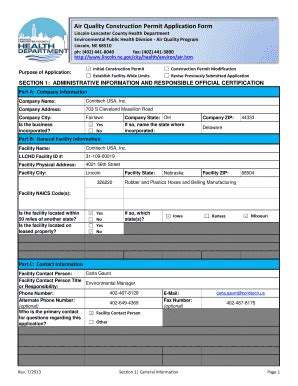Fillable Online Lincoln Ne Initial Construction Permit Fax Email Print