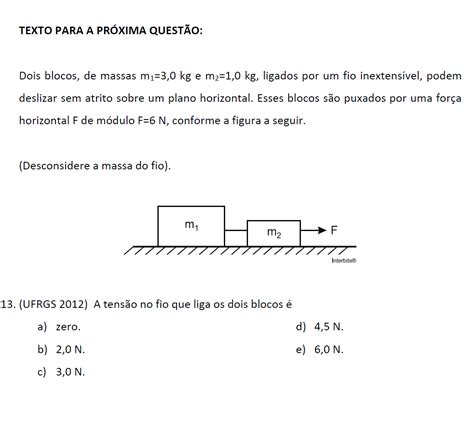 Exercicios De Fisica Leis De Newton Fdplearn