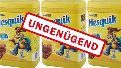 Nesquik Kakao Pulver Bei Ko Test Gescheitert Sogar