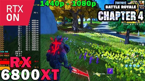 Fortnite Chapter 4 Ray Tracing RX 6800 XT Ryzen 7 5800X3D 1440p