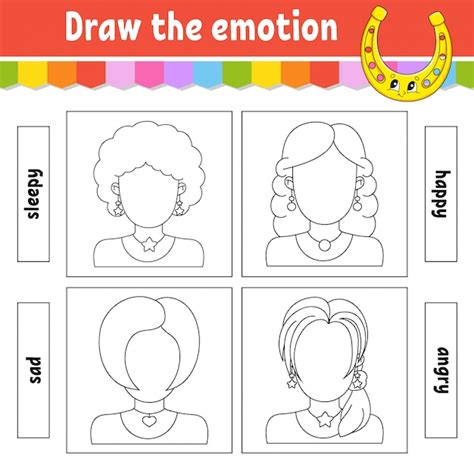 Dibuja La Emoci N Hoja De Trabajo Completa La Cara Libro Para