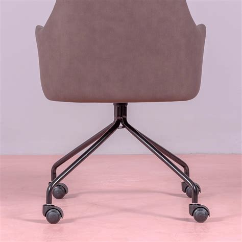 Vintage Stoffen Gestoffeerde Bureaustoel Skyline Bruin