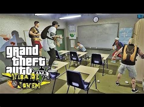 GTA V VIDA DE JOVEM Primeiro DIA de AULA e já fui HUMILHADO EP 01