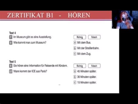 Goethe und Ösd Zertifikat B1 NEU B1 Prüfung test hören B1
