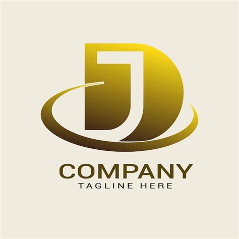Conception Minimale Du Logo De Police J Avec Dégradé De Couleurs