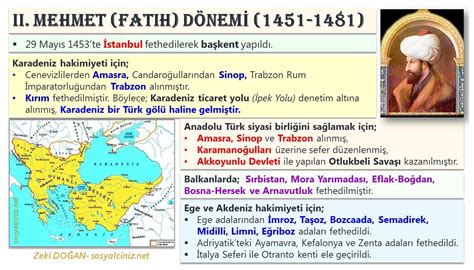 Yükselme Dönemi Osmanlı Padişahları Sosyal Bilgiler Sosyalciniz