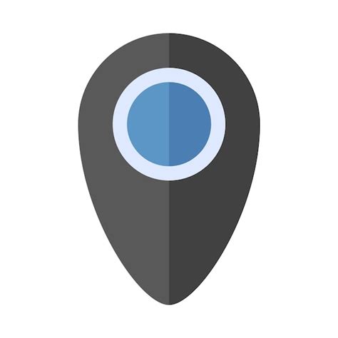 Icono De Mapa De Ubicaci N De Pin En Estilo De Color Plano Vector Premium