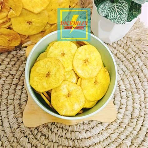 Promo Kripik Pisang Kepok Manis 250gr Keripik Pisang Koin Diskon 15 Di