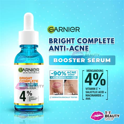 Garnier Bright Complete Anti Acne Booster Serum Acne Face Skincare
