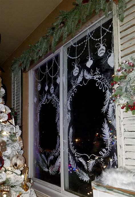 30 Cute Christmas Window Painting Ideas Artofit