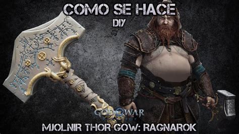 Como Se Hace Mjolnir Thor God Of War Ragnarok Goma Eva PVC DIY