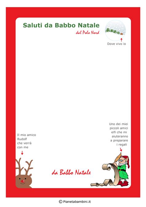 Busta E Lettera Originale Da Babbo Natale Ai Bambini Da Stampare