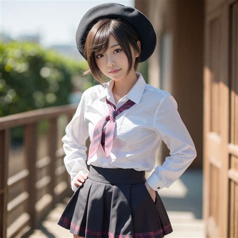 AIイラスト 女子高生コスプレ OKAERI AI