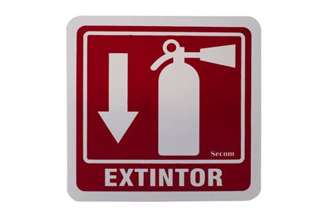 SEÑALAMIENTO EXTINTOR 20X20 ES Extintores SECOM