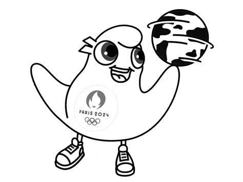 Coloriage Mascotte Jo Dessins Imprimer
