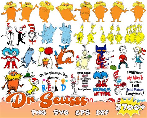 3700 Bundle Dr Seuss Svg Dr Seuss Svg Mega Dr Seuss Bundle Layered Svg