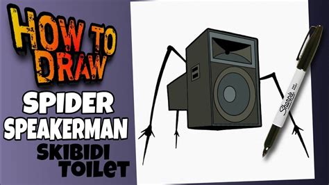 HOW TO DRAW SPIDER SPEAKERMAN FROM SKIBIDI TOILET EASY STEP BY STEP