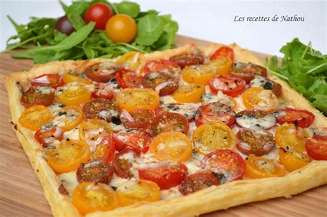 Ma cuisine au fil de mes idées Tarte feuilletée aux tomates cerise