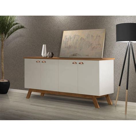 Aparador Buffet Retro Porta Dallas Off White Rpm Moveis Casas Bahia