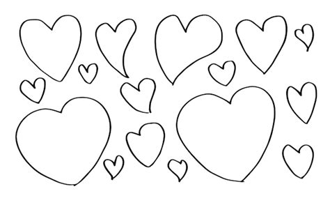 Premium Vector Doodle Hearts Hand Drawn Love Heart Collectionvector